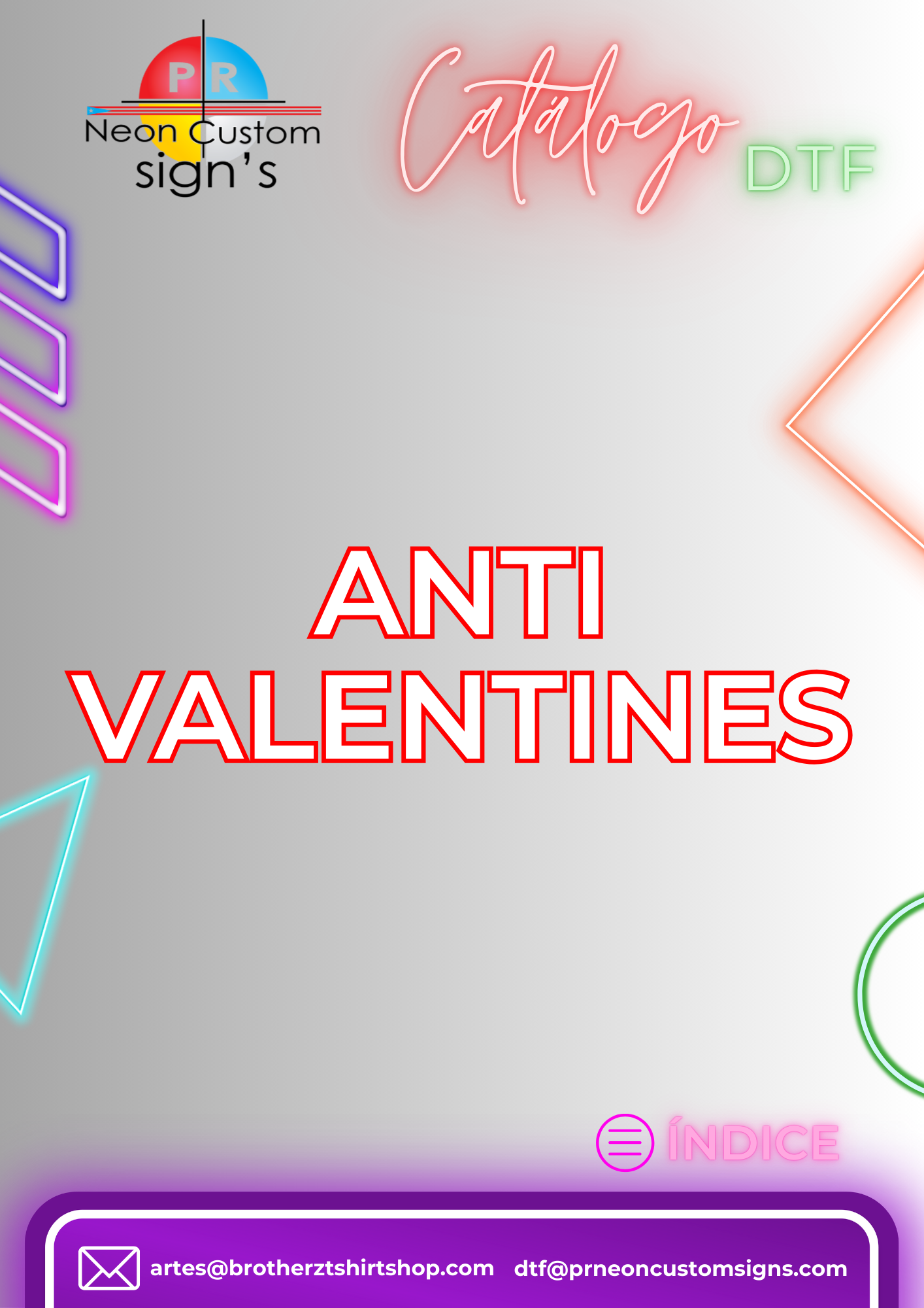 DTF Anti San Valentin – PR Neon Custom Signs