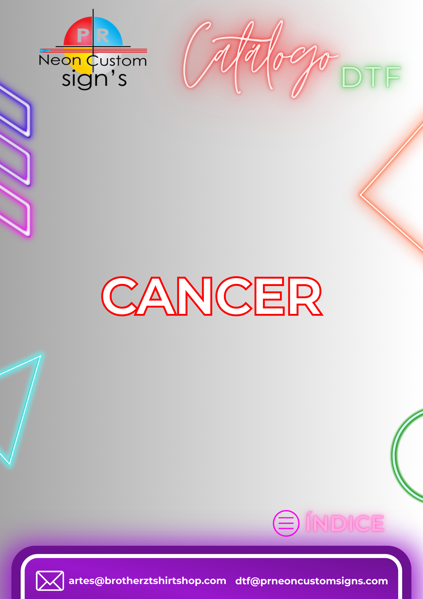 DTF Cancer – PR Neon Custom Signs